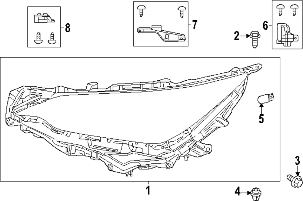 2022-2025 Lexus | Headlamp Assembly | 81110-F6011 | OEM Vehicle Parts