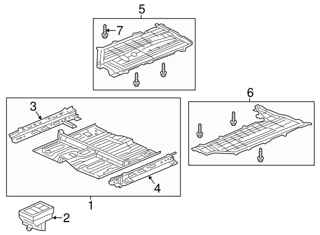 OEM 2012-2013 Honda Civic Box 65250-TR0-A00ZZ | Honda Automotive Parts