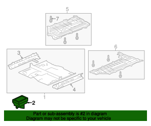 OEM 2012-2013 Honda Civic Box 65250-TR0-A00ZZ | Honda Automotive Parts