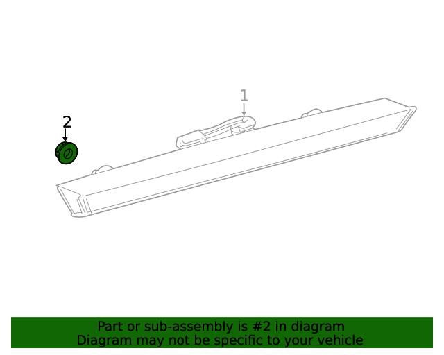 90177-06001 - Center High Mount Stop Light Nut - 2017-2021 Toyota | OEM ...