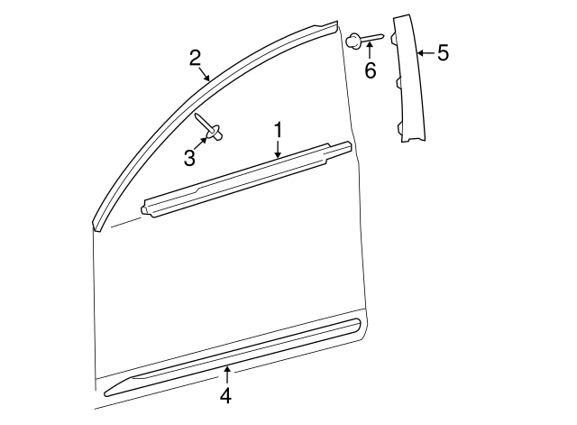 Lexus OEM Upper Molding Part# 75754-30080 | OEM Vehicle Parts