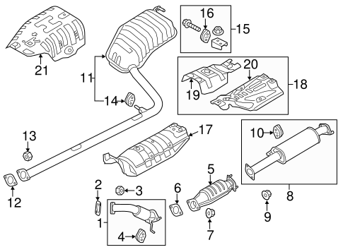 Exhaust Components for 2012 Kia Optima | Kia.Parts Store