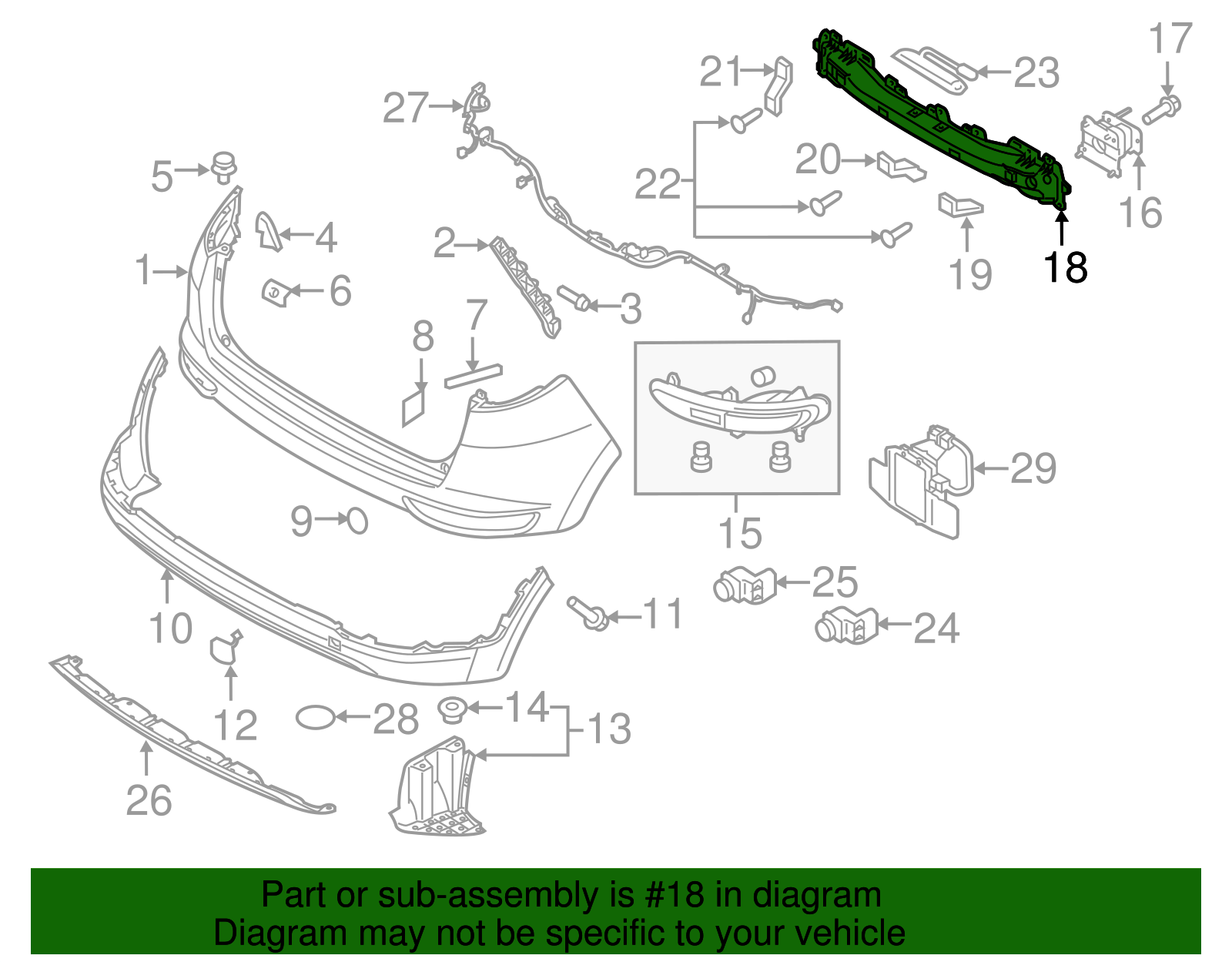 86631-D9010 - Impact Bar 2017-2019 Kia Sportage | Kia.Parts Store