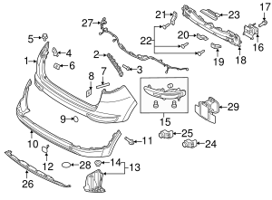 86636-D9010 - Impact Bar Lower Bracket 2017-2019 Kia Sportage | Kia ...