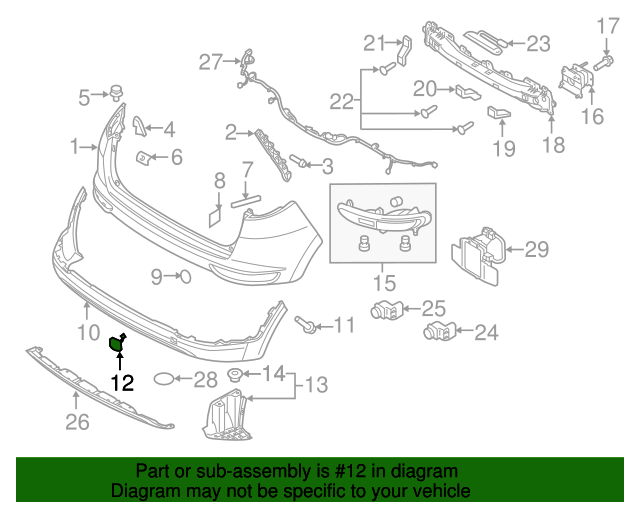 2017-2019 Kia Sportage OEM NEW 17-2019 Kia Sportage Turbo Cap Rear Hook ...
