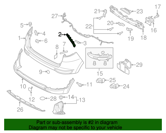 2017-2021 Kia Sportage OEM NEW 2017-20 Kia Sportage Rear Bumper Driver ...