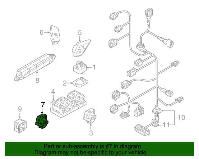 4H0-959-831-B-5PR - Switch 2011-2018 Audi | Audi OEM Parts