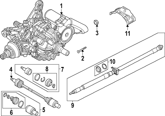 2023-2024 Dodge Hornet Center Bearing 68267925AA | Mopar Parts Canada
