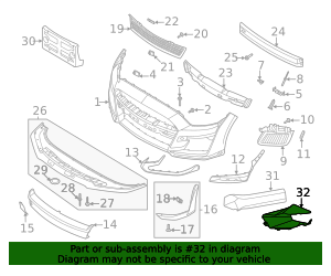 KR3Z-8311-A - Radiator Support Air Deflector 2020-2022 Ford Mustang ...