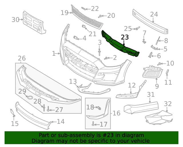 2020-2022 Ford Mustang Bumper Impact Absorber KR3Z-17C882-A | OEM Parts ...