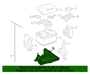 177-620-42-01 - Battery Tray 2019-2023 Mercedes-Benz | AutoNationParts.com