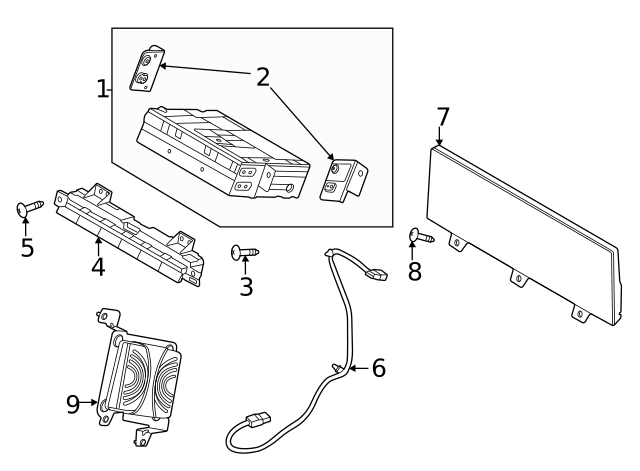 2021-2023 Genesis G80 Head Unit Assembly Avn 96560-T1100 | OEM Parts Online
