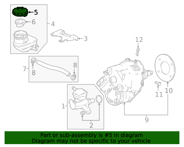 46662-SDC-A02 - Cap Reservoir - 2017-2020 Honda | Honda Car Parts Direct