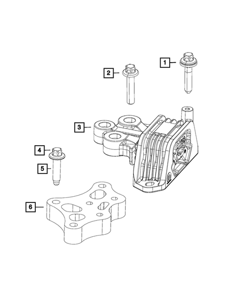 Engine Mounting for 2014 Fiat 500L | Mopar Online Parts