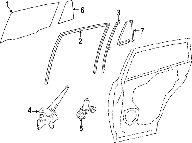 2022-2024 Toyota Corolla Cross Weatherstrip 68188-0A060 | OEM Parts Online