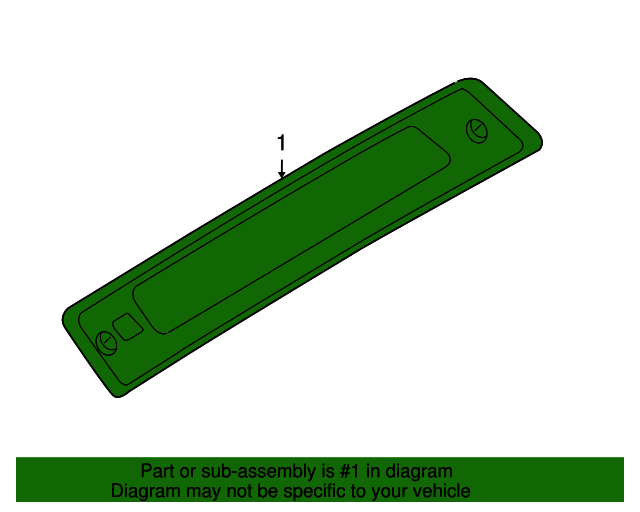 31213383 - Center High Mount Stop Light 2003-2014 Volvo XC90 ...