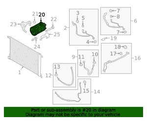 Genuine A/C Compressor for 2019-2024 Porsche Cayenne Part# PAB-816-803 ...
