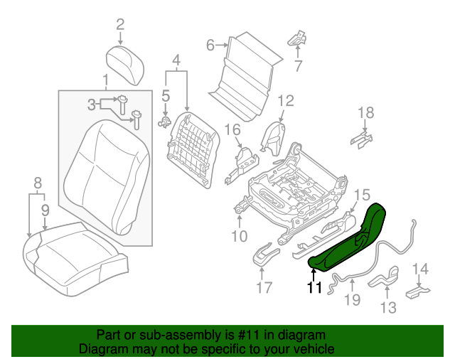 87380-9PA0A - Outer Finish Panel 2016-2020 Nissan | Nissan Parts ...