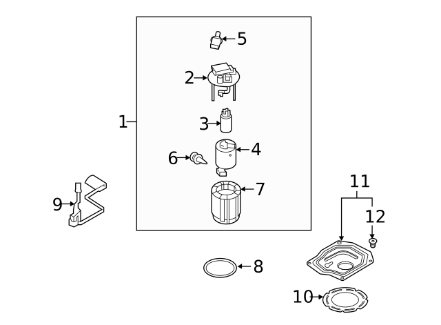 2021-2023 Kia Sorento Fuel Pump Assembly 31120-R5500 | TascaParts.com