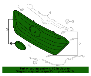 2020-2022 Subaru Legacy Grille 91121AN01A | QuirkParts