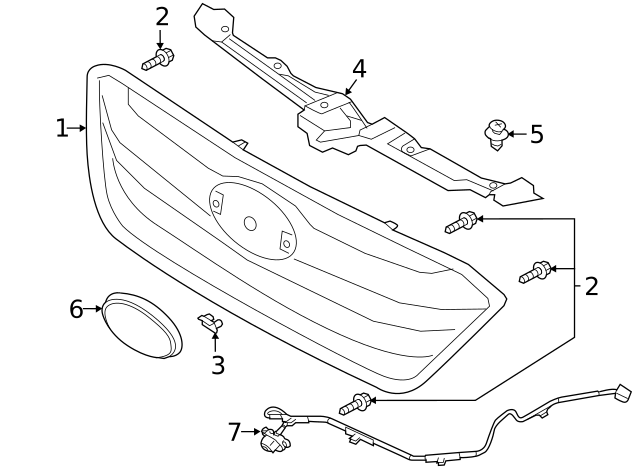 2020 Subaru Sight Shield 57731AN14A | TascaParts.com