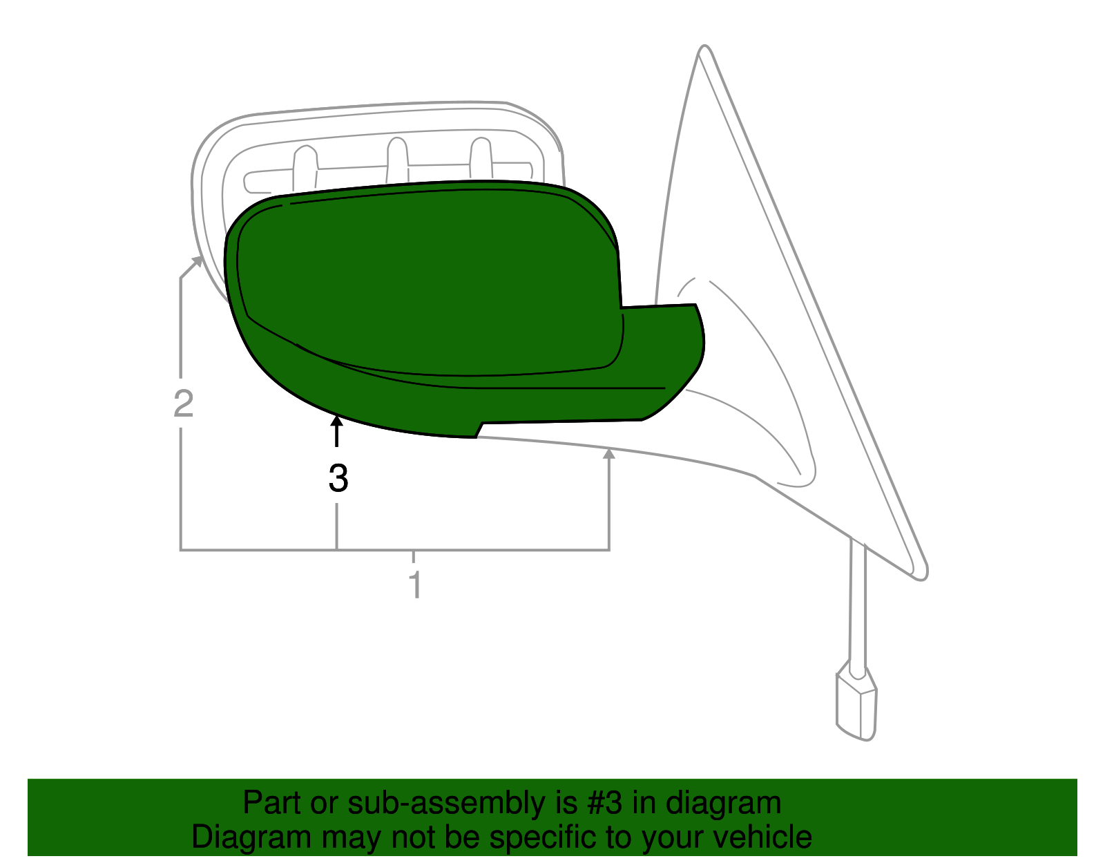 F151-69-1A1-16 - Mirror Housing 2009-2011 Mazda RX-8 | Florida Mazda Parts