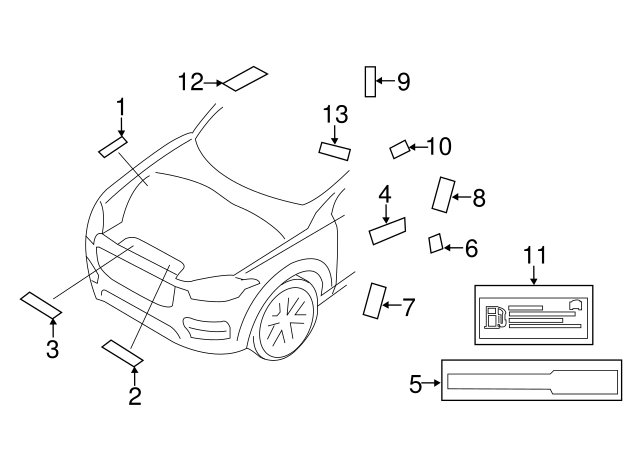 31333045 - Info Label 2007-2023 Volvo | AutoNationParts.com