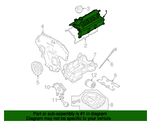 13264-JA10A - Valve Cover 2007-2014 Nissan | Nissan Parts & Accessories ...