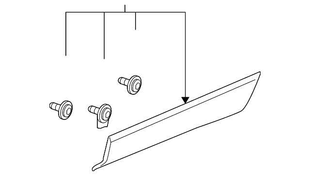 23426201 - Rear Passenger Side Door Lower Molding 2013-2017 Buick ...