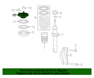 2017-2025 Jaguar Strut Mount T4N16301 | OEM Parts Online