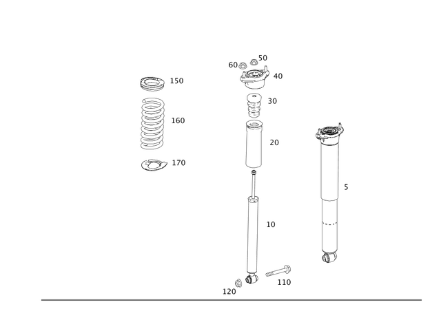 210-325-01-84 - Spring Retainer Insert 1960-2018 Mercedes-Benz ...