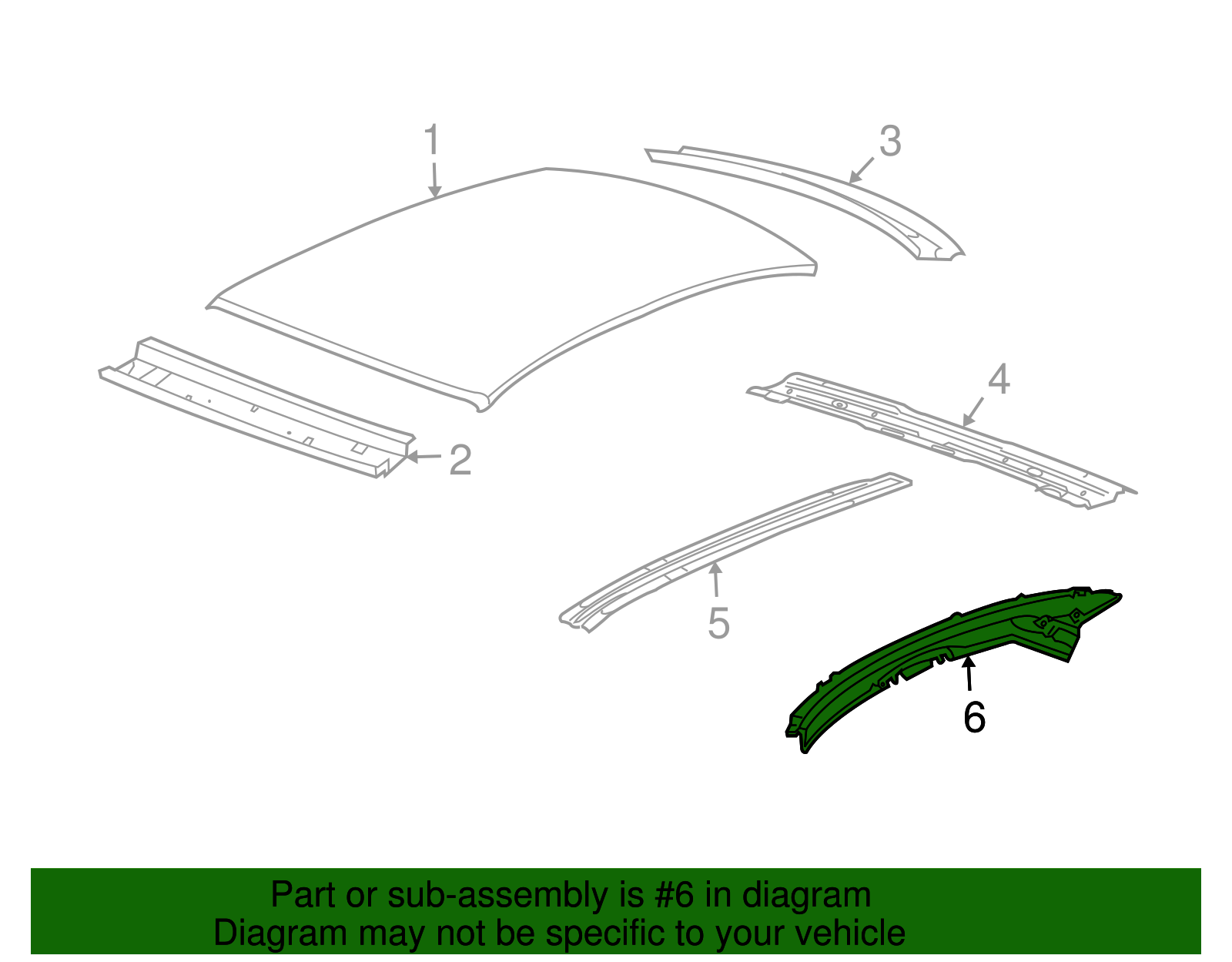 22818703 - Driver Side Center Pillar Upper Reinforcement 2010-2015 ...