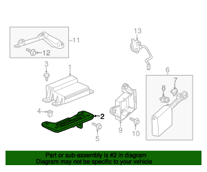 36901-TK8-A00 - Bracket, BSI Unit - 2011-2013 Honda Odyssey | Honda Car ...