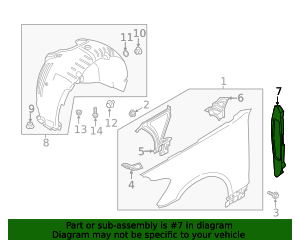 2019-2020 Kia K900 Insulator - Passenger Side (RH) 84142-J6000 ...