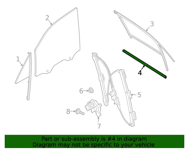 2019-2023 Porsche Cayenne Guide Rail 9Y0-837-417-C | OEM Parts Online