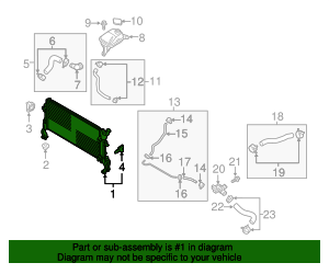 Genuine OEM Radiator Assembly Part# 25310-F3300 Fits 2017-2020 Hyundai ...