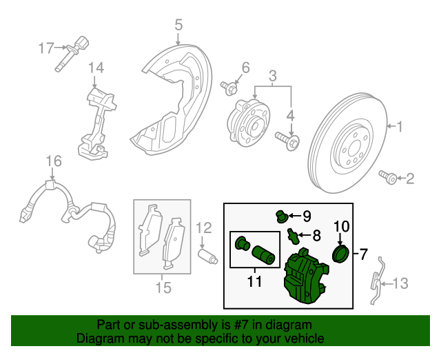 36010244 - Caliper - 2017-2021 Volvo | Volvo OEM Parts Direct