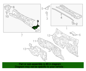 55706-35020 - Cowl Side Panel - 2010-2023 Toyota 4Runner | OEM Parts Quick