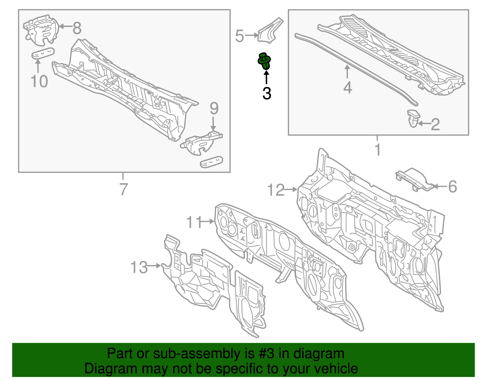 Genuine Toyota Sight Shield Clip part# 90467-07217 for 2010-2025 Toyota ...