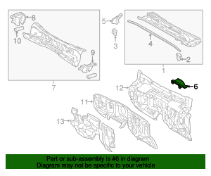 2010-2024 Toyota 4Runner Louver 55784-35010 | Toyota Parts Center