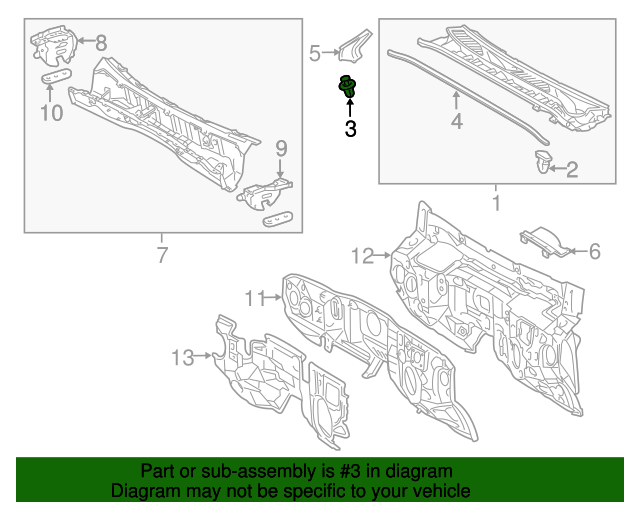 90467-07217 - Sight Shield Clip - 2010-2023 Toyota | OEM Parts Quick