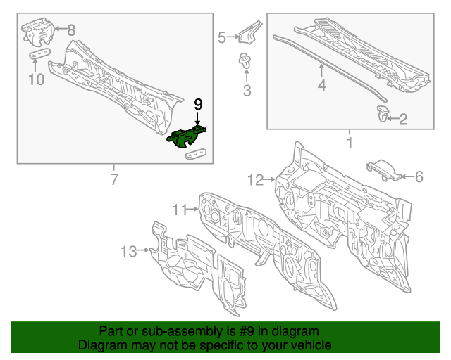 55706-35020 - Cowl Side Panel - 2010-2023 Toyota 4Runner | OEM Parts Quick