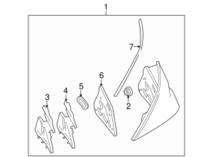 2006-2011 Mercedes-Benz Tail Light Bracket 219-820-01-11 ...