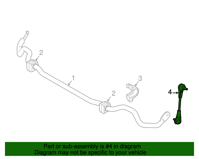 Genuine BMW 31-30-6-858-500 | Stabilizer Link | FREE Shipping on Most ...