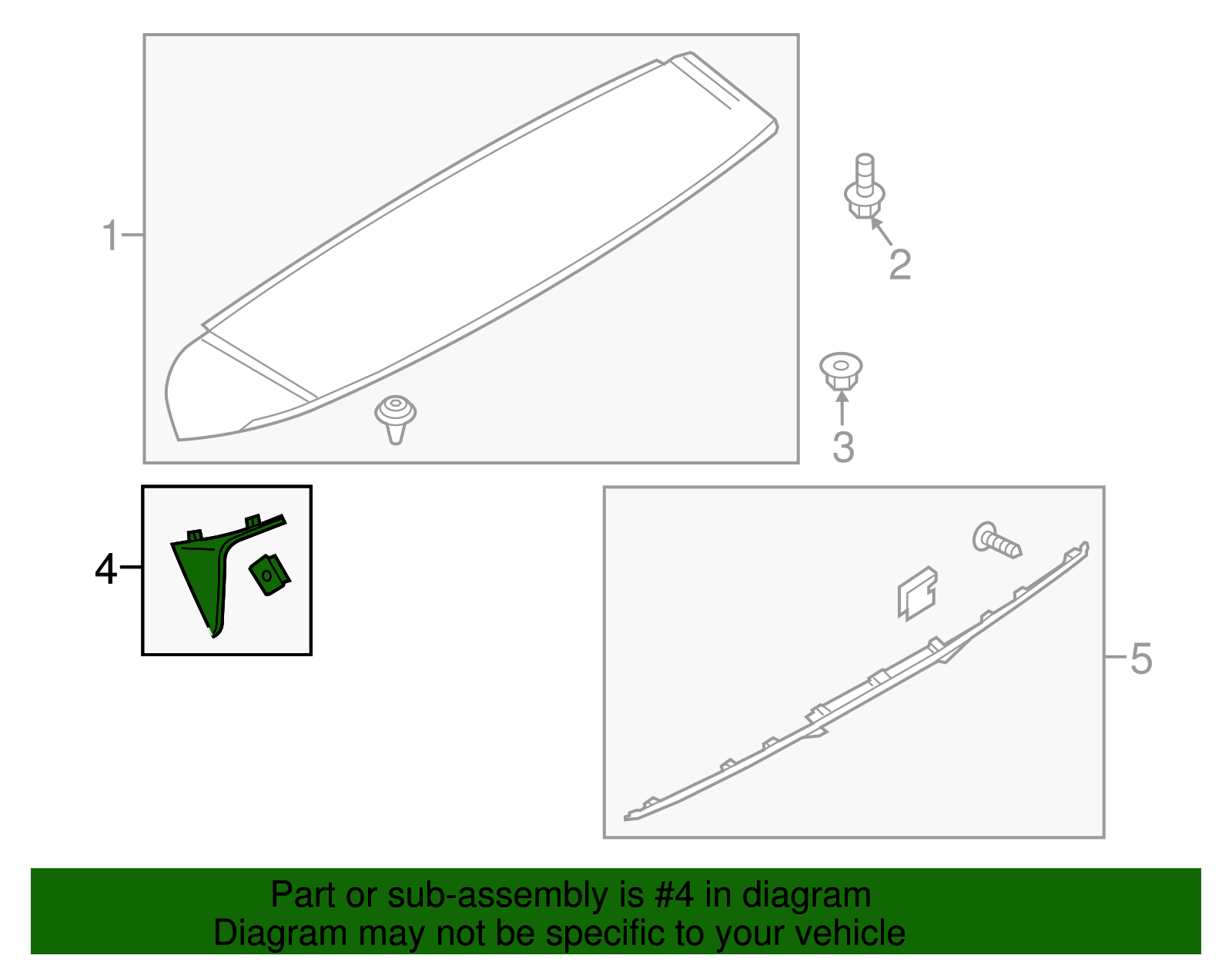 2015-2019 Lincoln MKC Kit Rear Spoiler EJ7Z-7844210-A | OEM Parts Online