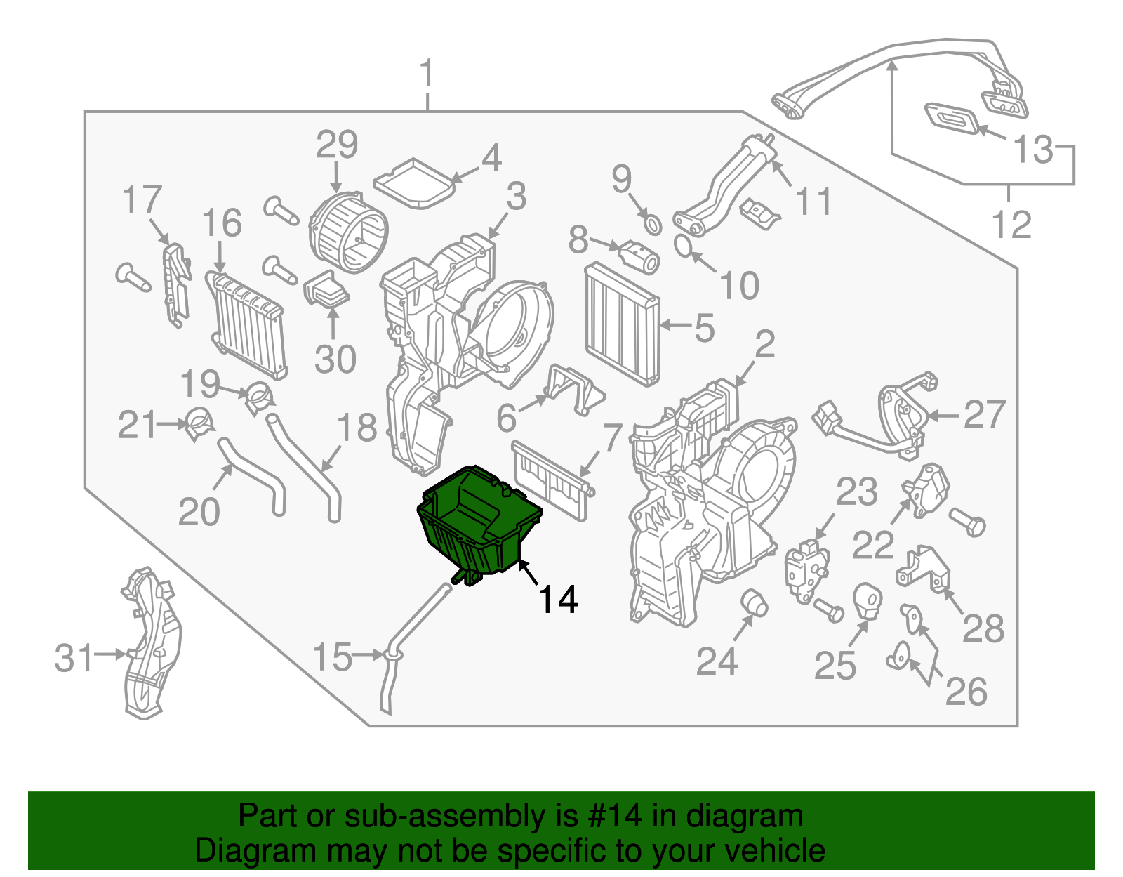 97936-A9000 - Lower Case 2015-2021 Kia Sedona | Kia.Parts Store