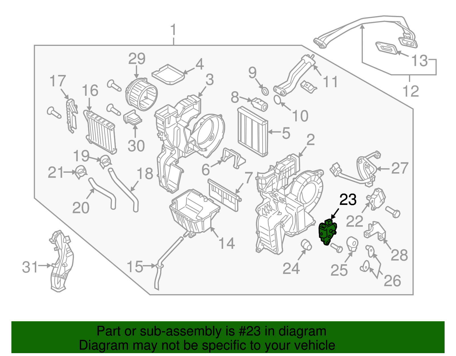 97159-1H150 - HVAC Blend Door Actuator - 2011-2021 Kia | World Kia Parts