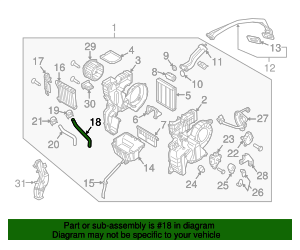 2015-2021 Kia Sedona Inlet Hose 97558-A9000 | QuirkParts