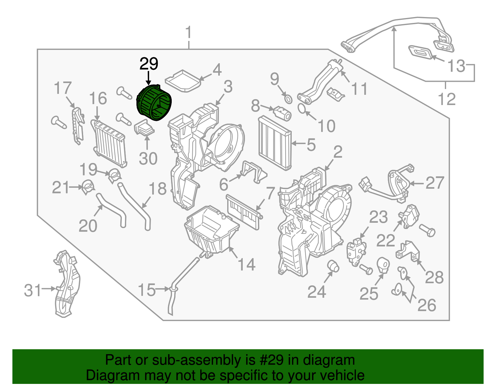 97113-A9000 - Blower Motor 2015-2024 Kia | Kia.Parts Store