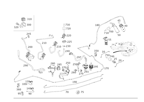 Fuel Lines for 2007 Mercedes-Benz R500 | Mercedes-Benz USA Parts